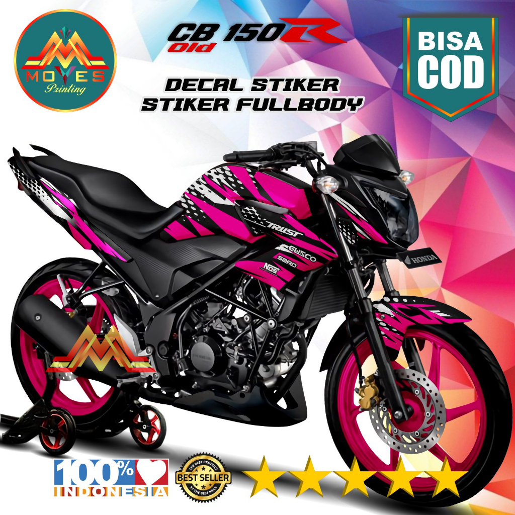 Jual stiker cb decal stiker motor cb 150 r full body desain terbaru ...