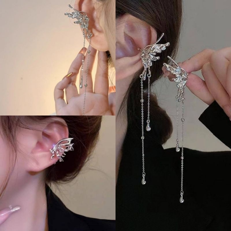 Jual Yuna Earclip Earrings | Anting Silver, Anting Klip tanpa tindik ...