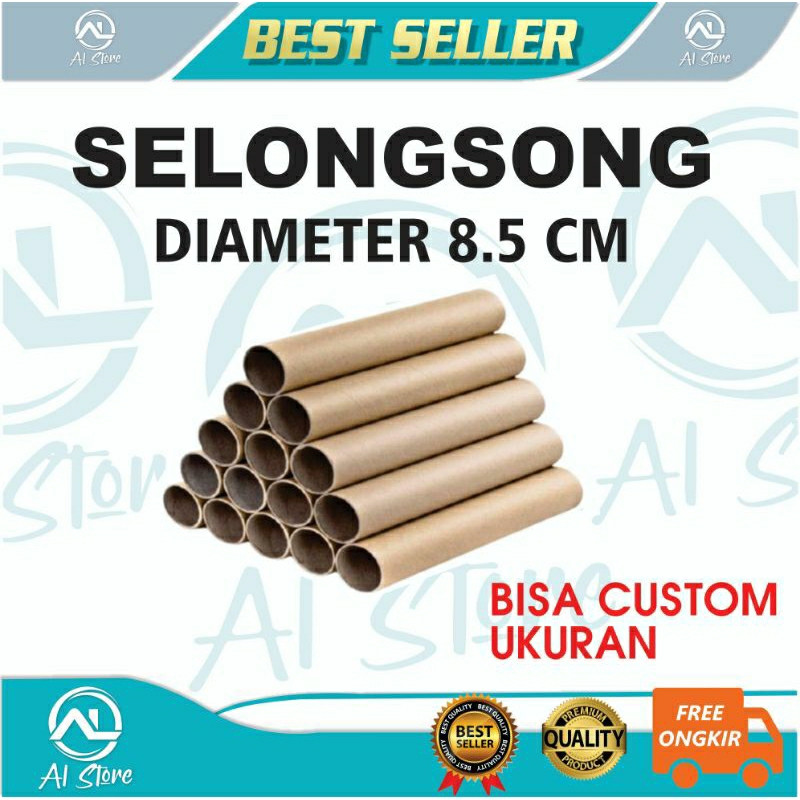 Jual Selongsong Packing Paper tube Paper tabung kertas slobong packing paket | Shopee Indonesia