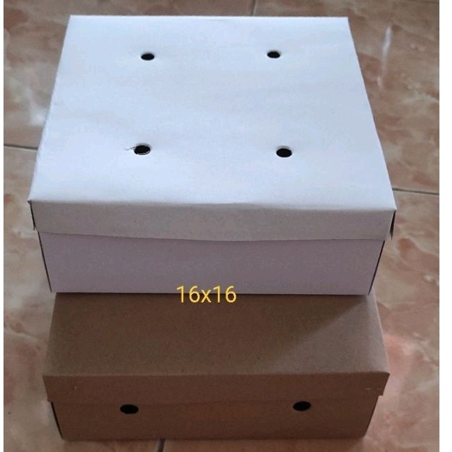 Jual kardus nasi /tempat nasi/box kotak 16x16 | Shopee Indonesia