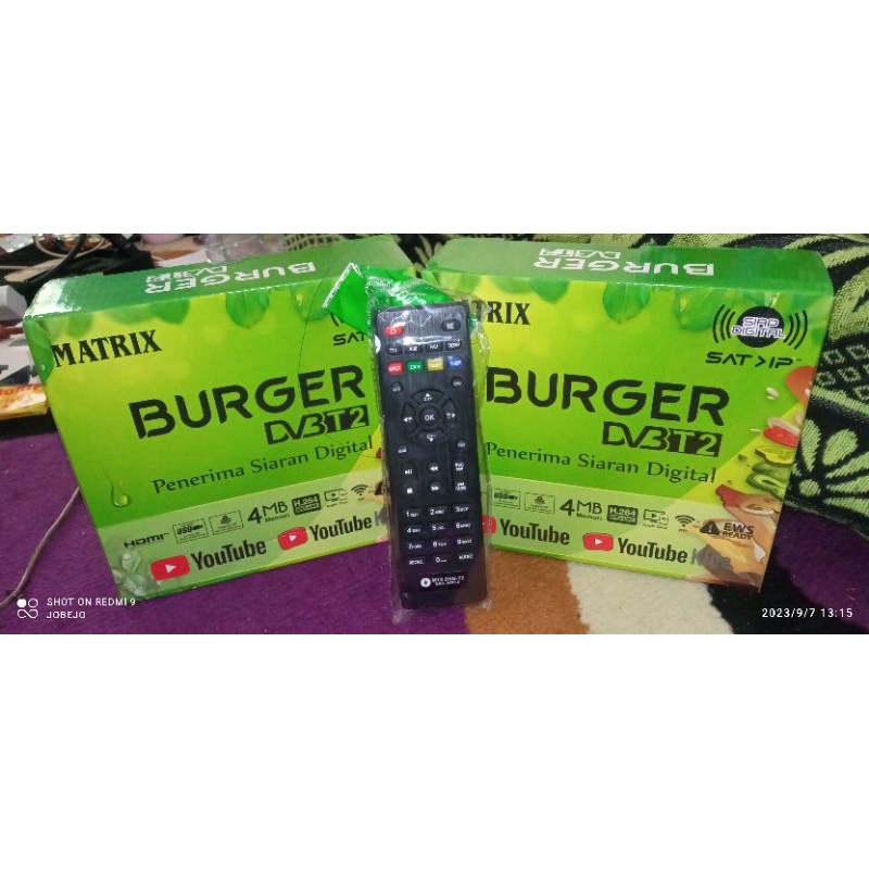 Jual REMOTE ALTERNATIF SET TOP BOX MATRIX BURGER | Shopee Indonesia