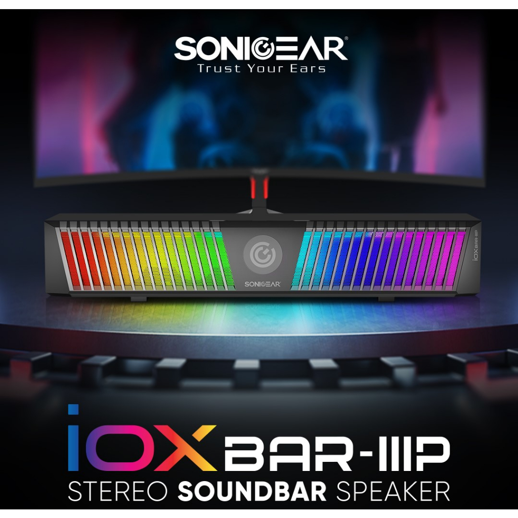 Jual Speaker Bluetooth IOX BAR 3P Stereo Soundbar | RGB Light | Shopee ...