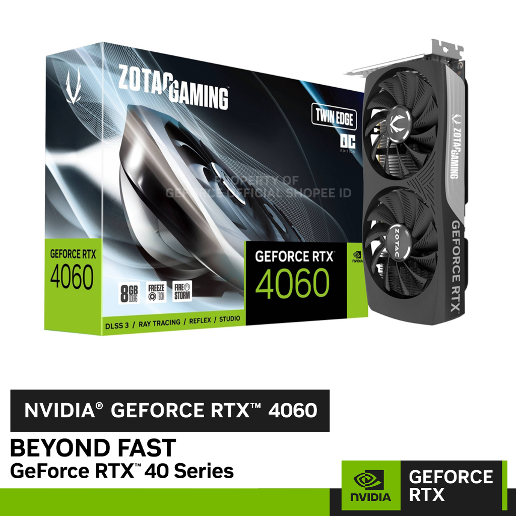 Jual ZOTAC GAMING GeForce RTX 4060 Twin Edge OC | 8GB GDDR6 | Shopee ...