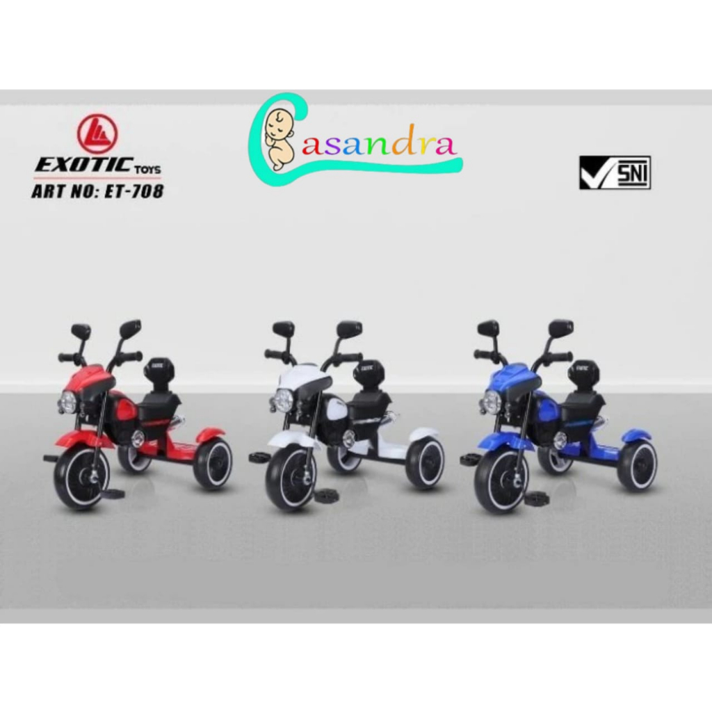 Jual Exotic Tricycle Sepeda Roda Tiga ET 708 / Exotic Sepeda Gowes Anak ...