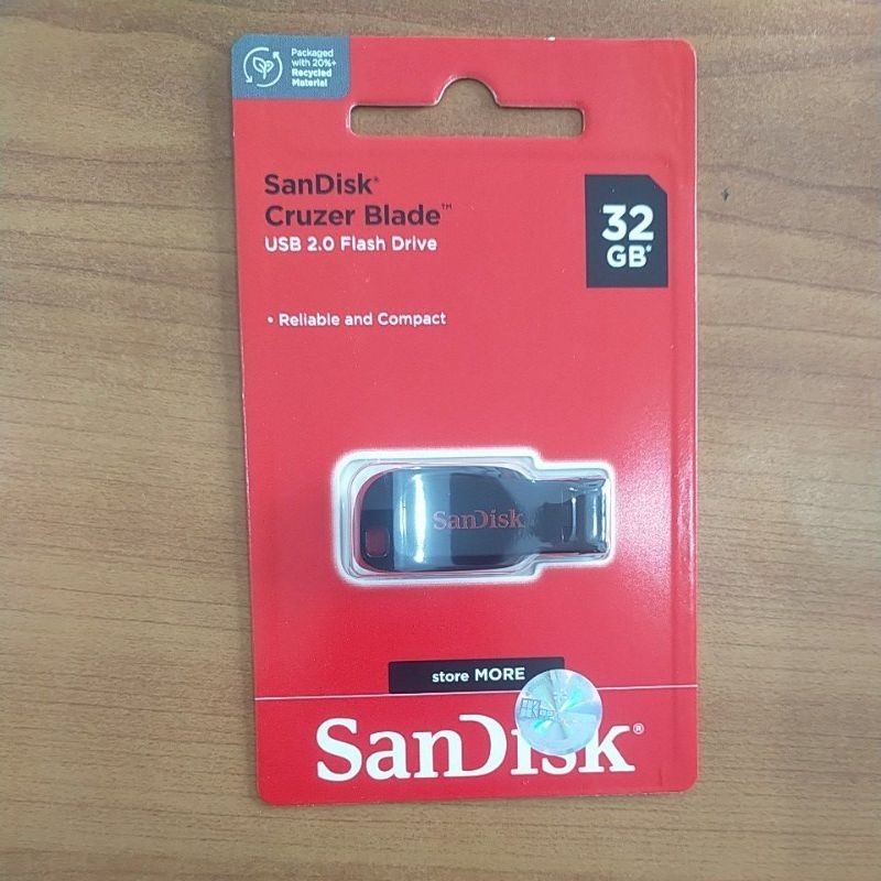 Jual Flashdisk Sandisk Cruzer Blade 32GB Garansi Resmi Ori 100% | Shopee Indonesia