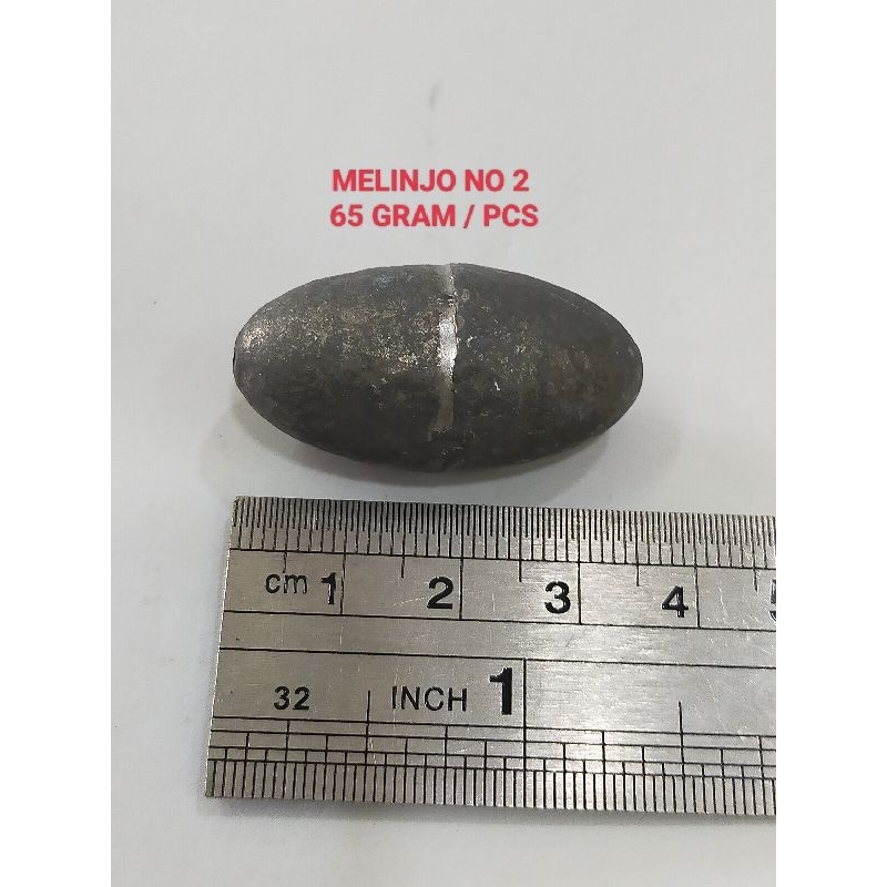 Jual timah melinjo no 2 pemberat pancing/ batu pemberat / timah melinjo ...