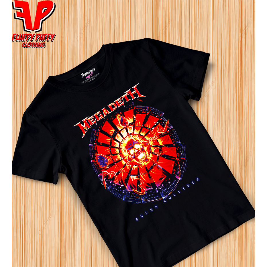 Jual Kaos Band Megadeth - Super Collider | Fluppy Puffy Supply | Shopee ...