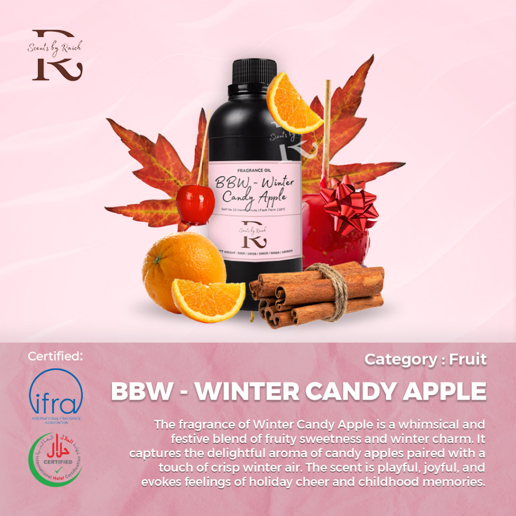 Jual PREMIUM 50gr BBW Winter Candy Apple Fragrance oil Reed Diffuser ...