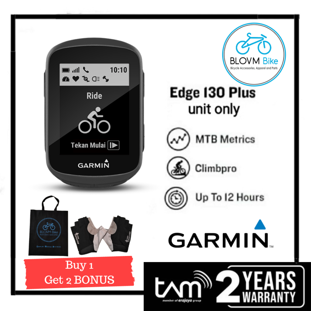 Jual Garmin Edge 130 Plus GPS Cyclocomp RESMI TAM Garansi 2 Tahun ...