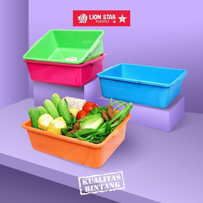 Jual Lion Star Baskom Kotak / Square Basin No.1,2,4,5 | Shopee Indonesia