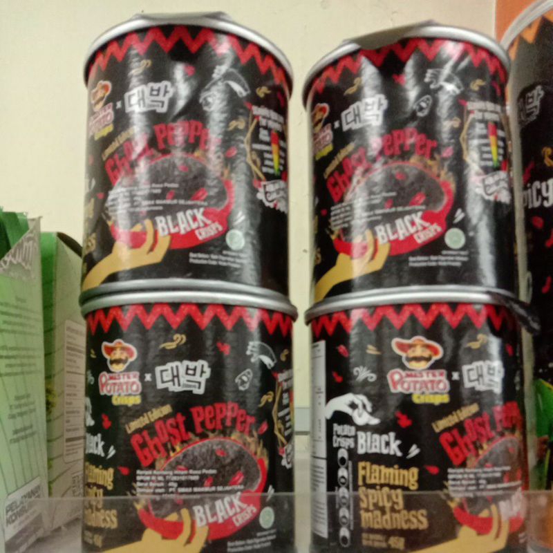 Jual Mister potato ghost pepper crips 80gr | Shopee Indonesia