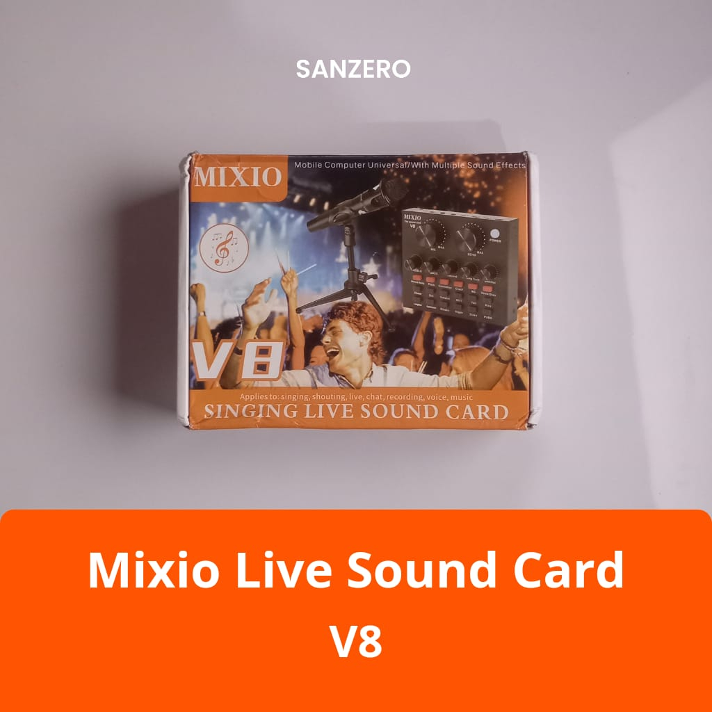 Jual MIXIO Sound Card V8 Mixer External Soundcard V8 USB Audio Live ...