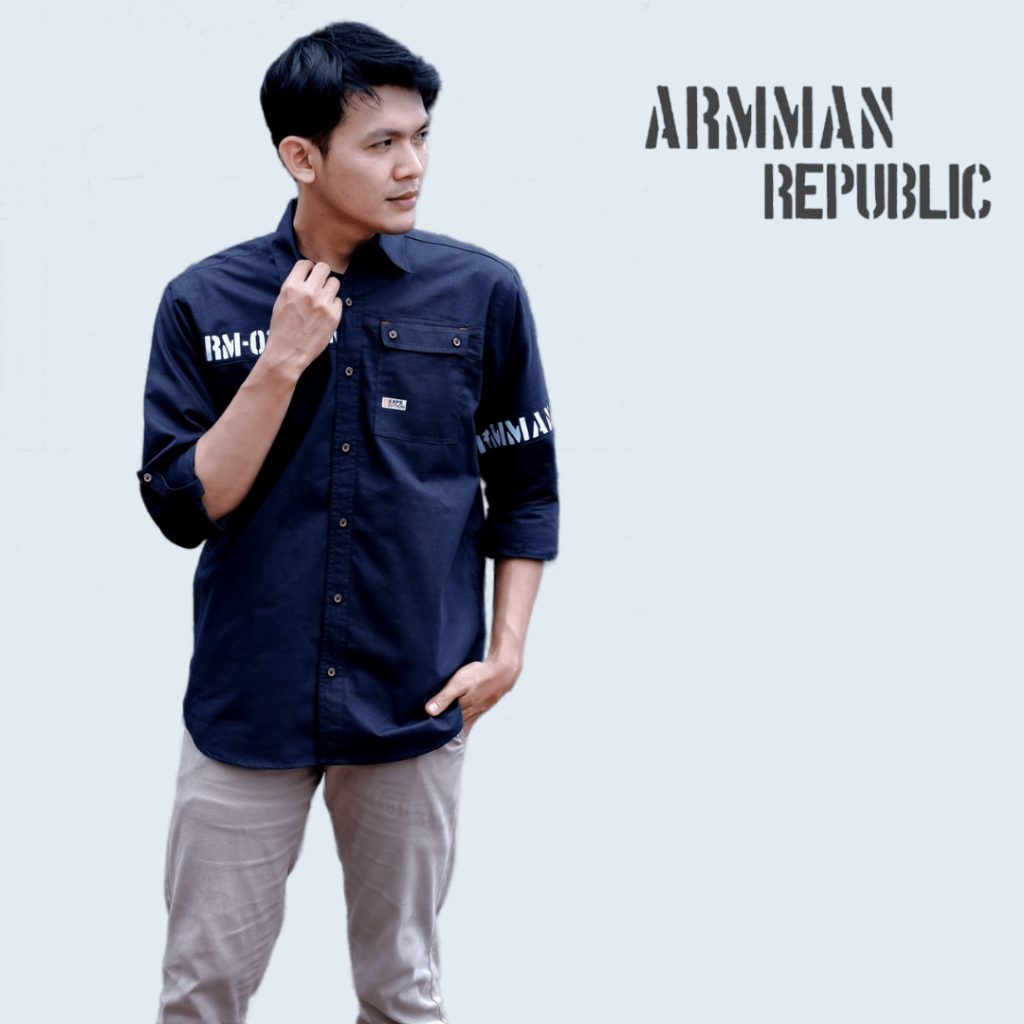 Jual Armman Republic - Kemeja Tactical Sablon Outdoor Panjang Size ...