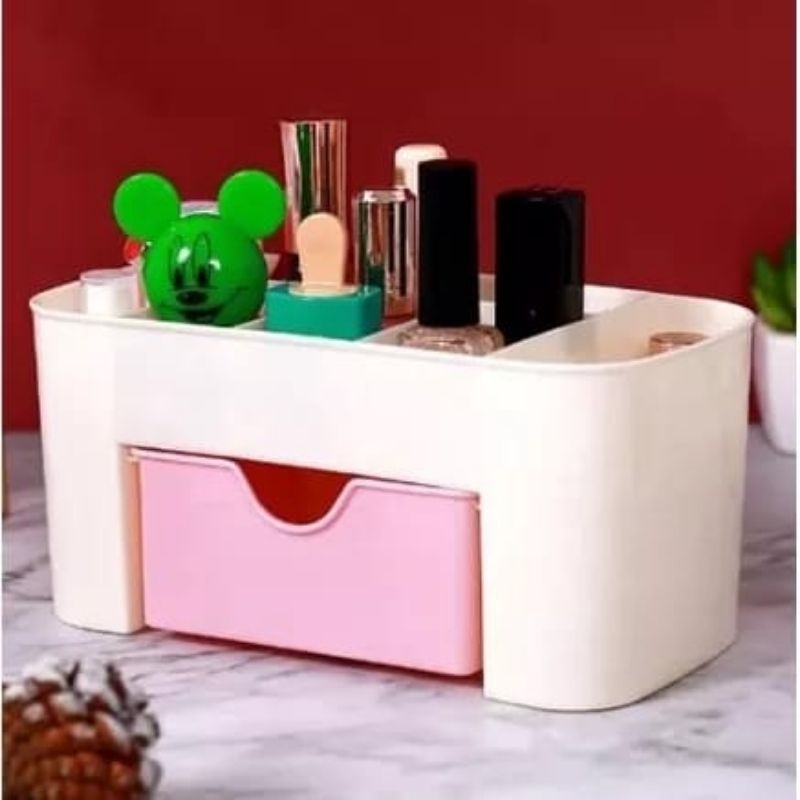 Jual Rak Tempat Kosmetik Plastik Mini / Rak Makeup Mini / Tempat Makeup ...