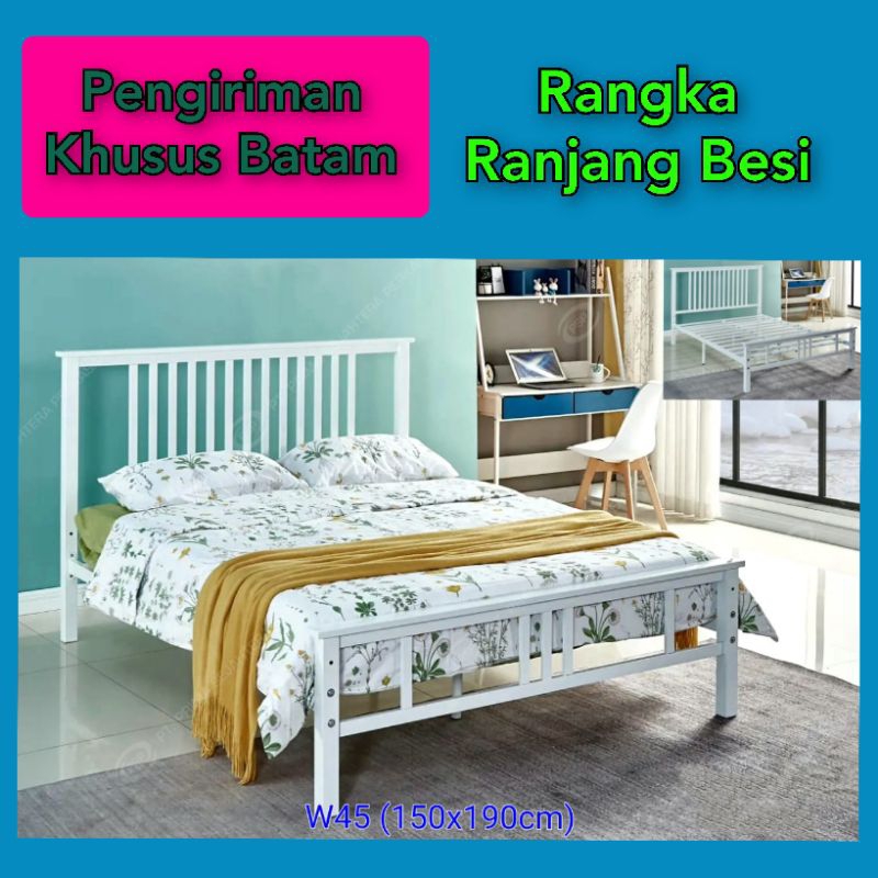 Jual RANGKA RANJANG Queen UK.150x190/RANJANG BESI [ KHUSUS BATAM ...