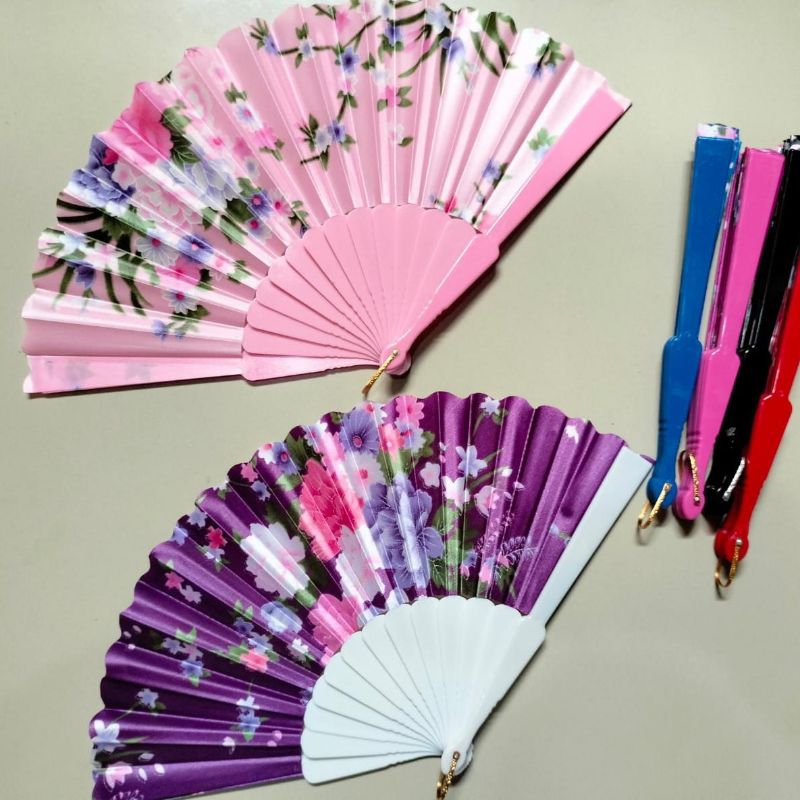 Jual KIPAS LIPAT BUNGA ILIR KAIN MOTIF POLOS | Shopee Indonesia
