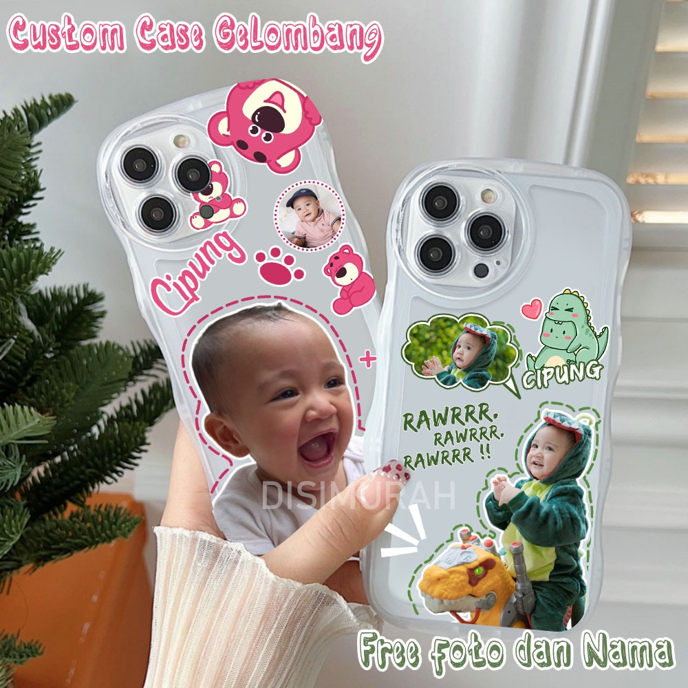 Jual Disimurah Custom case hp android gelombang curly wave bisa custom ...