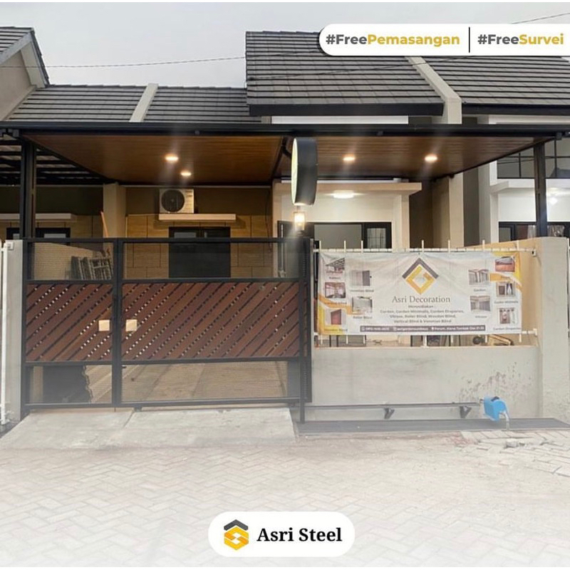 Jual Kanopi + Pasang Roaster dan Bata dan Kusen Aluminium | Shopee ...