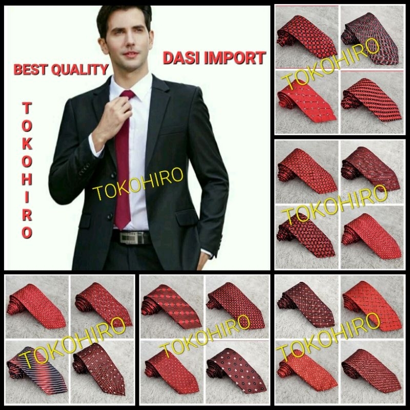 Jual DASI PANJANG PRIA MERAH BAHAN PREMIUM MOTIF GARIS POLKADOT KOTAK ...
