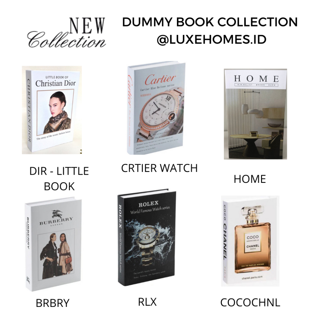 Jual Luxury Dummy Book / Buku Pajangan Aesthetic / Hiasan Buku Palsu ...