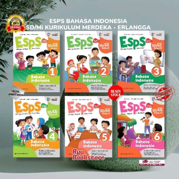 Jual ESPS Bahasa Indonesia SD/Mi Kelas 1,2,3,4,5,6 Kurikulum Merdeka - ERLANGGA | Shopee Indonesia