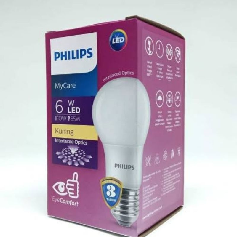 Jual PHILIPS LED MY CARE KUNING 3W/6W | Shopee Indonesia