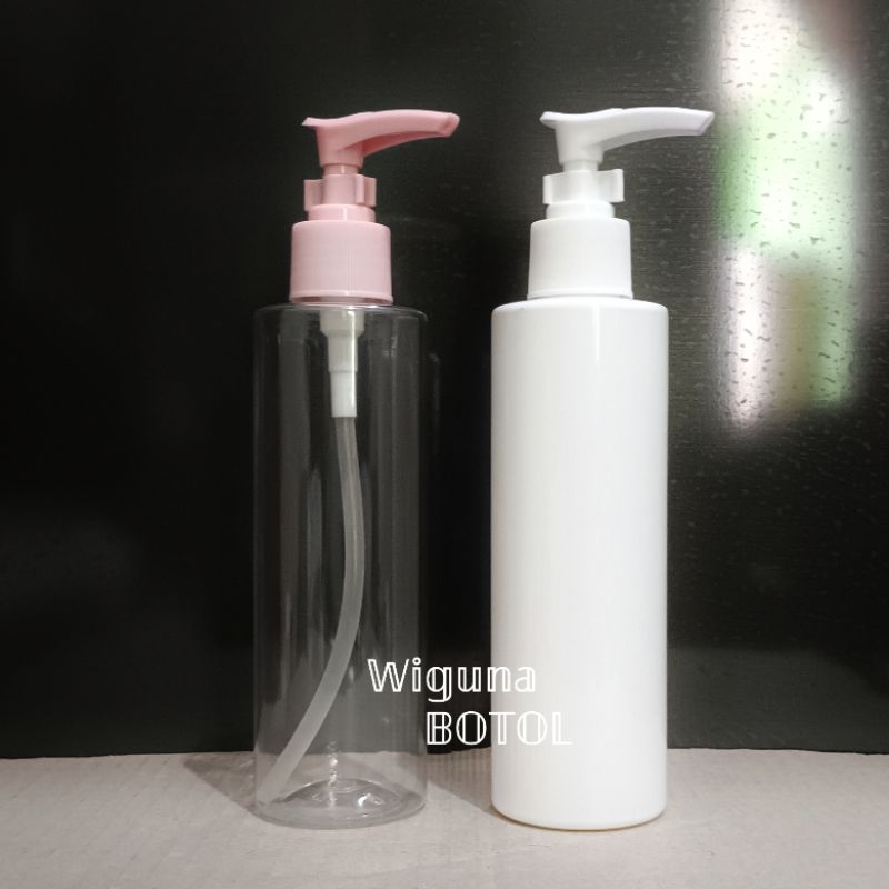 Jual Botol Pump Clip 200ml RF / Botol Pet 200ml Model RF Tutup Pump ...