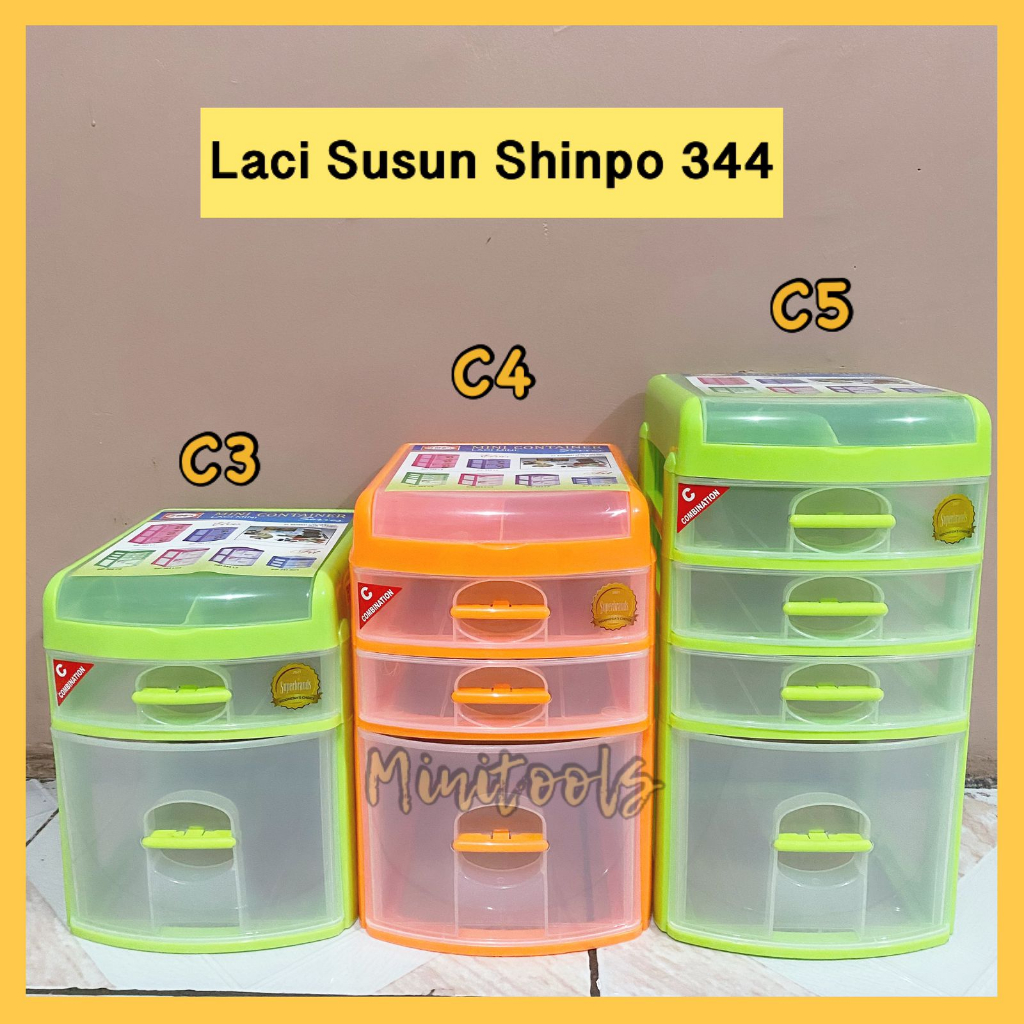 Jual Laci Plastik Susun Besar Shinpo SIP 344 / Laci Obat / Tempat ...