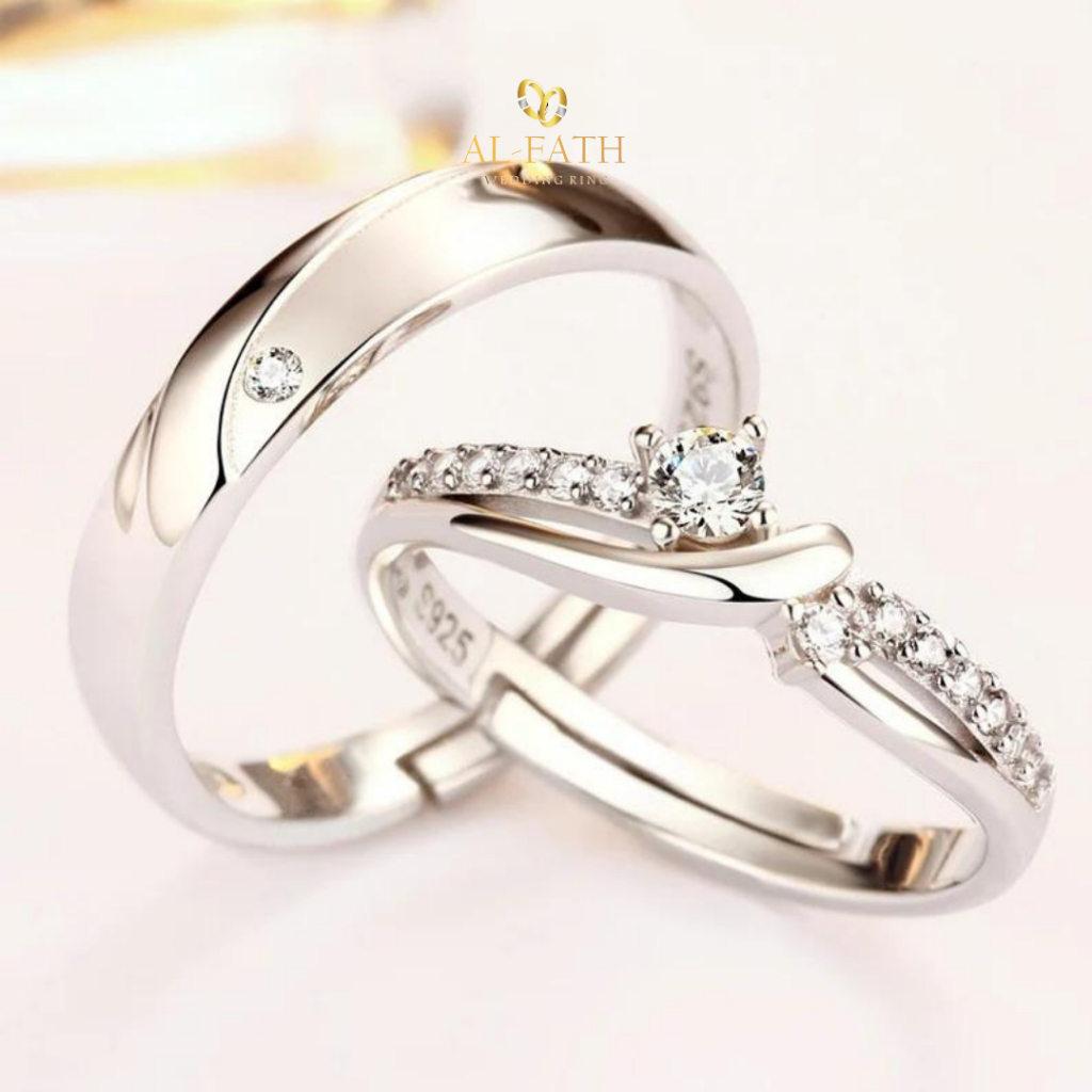 Jual Cincin Nikah Kawin Tunangan Lamaran Couple Emas Perak Palladium ...