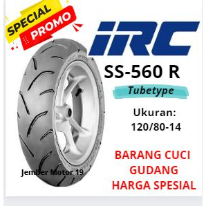 Jual BAN LUAR MOTOR IRC 120/80-14 SS 560 R (RING 14) TUBETYPE | Shopee ...