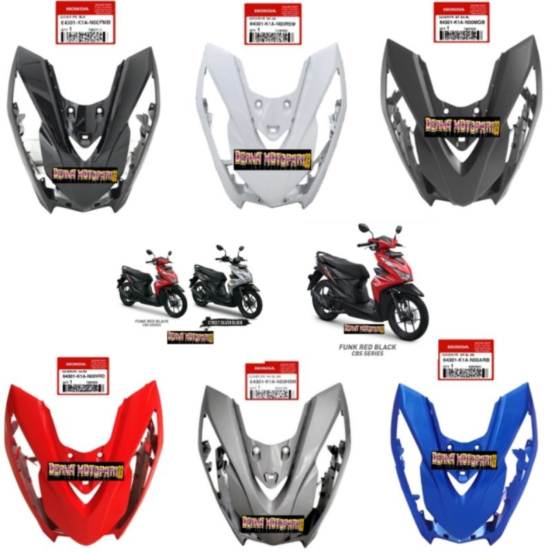 Jual Cover Front Panel Tameng Lampu Depan Honda Beat Led Deluxe K1A ...