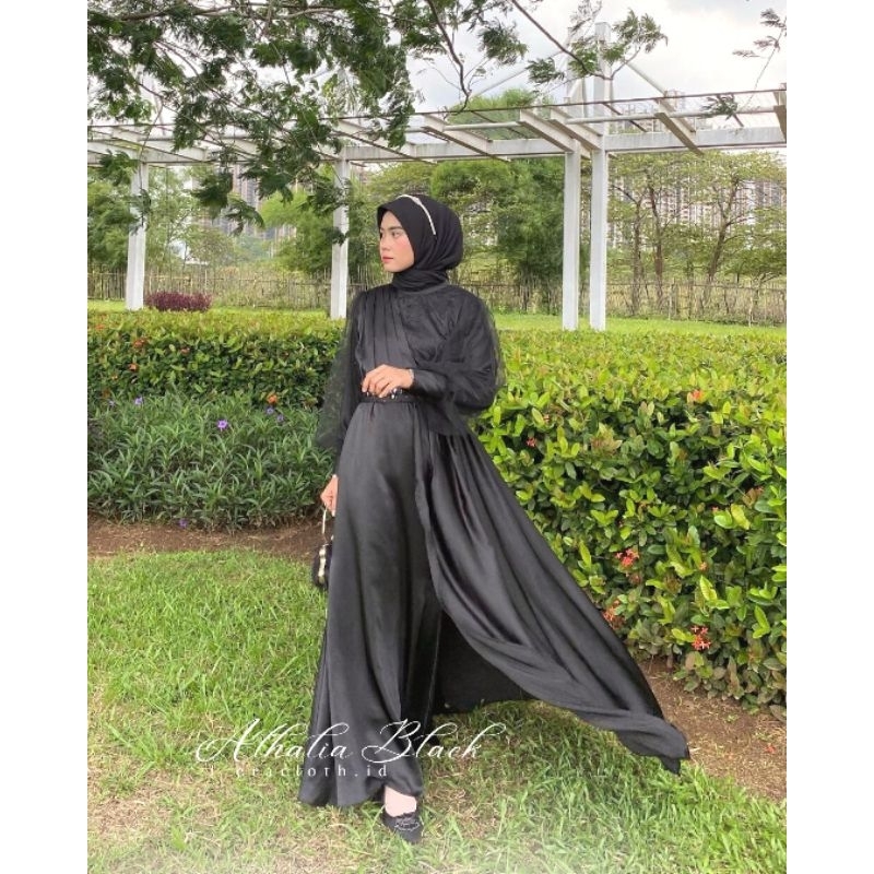 Jual ATHALIA DRESS Kondangan Mermaid Premium Maxmara Belt Payet motif ...