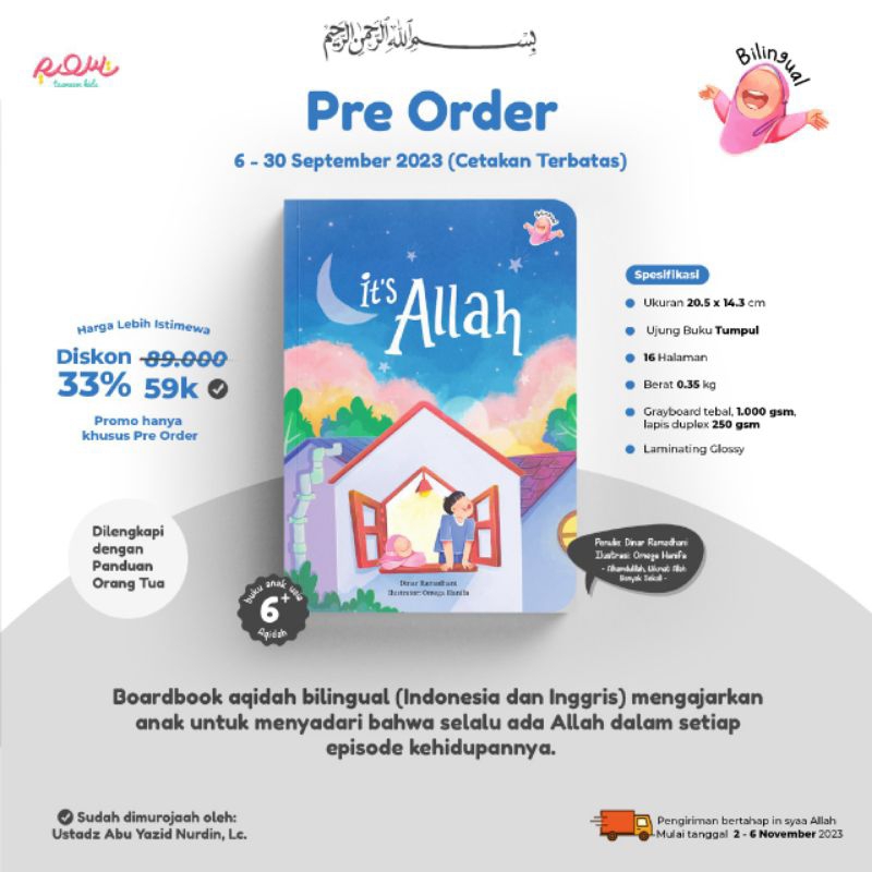 Jual Boardbook Board Book Its It's Allah | Shopee Indonesia