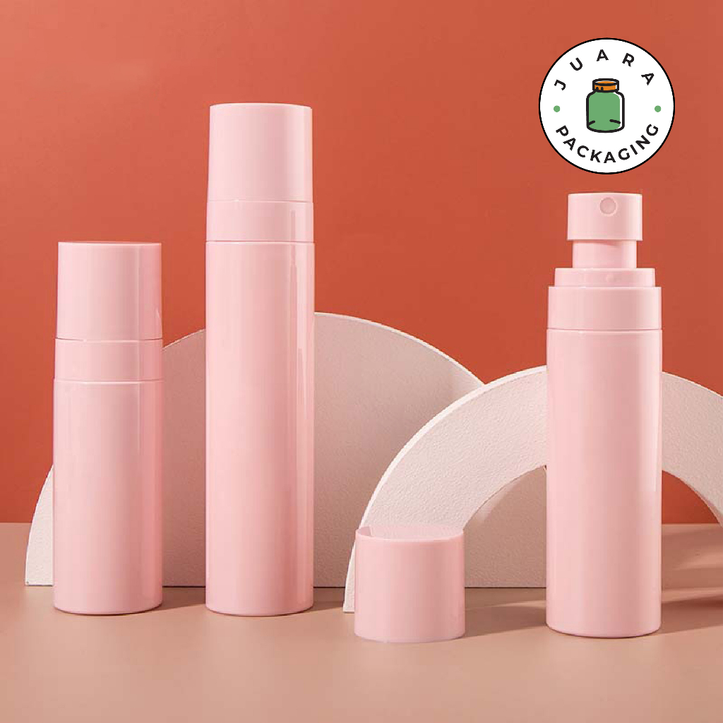 Jual Botol Spray Plastik 60ml 100ml Warna Pink Glossy Bentuk Tabung ...