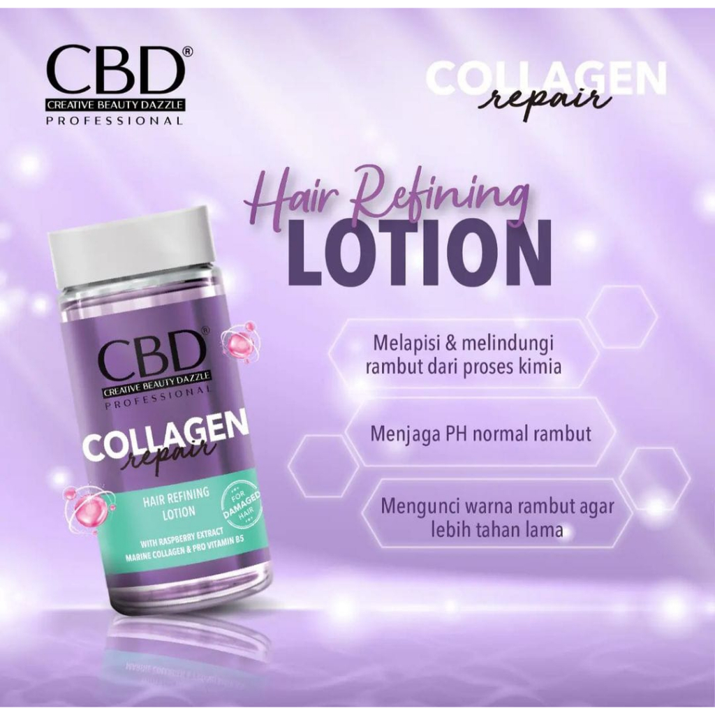 Jual CBD Collagen Repair Hair Refining Lotion 10ml x 3pcs | Shopee ...