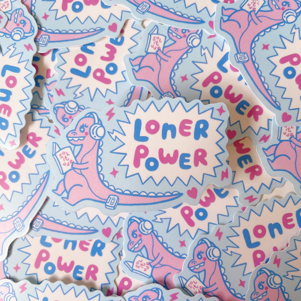Jual not so weirdo - Loner Power - Vinyl Waterproof Sticker | Shopee ...