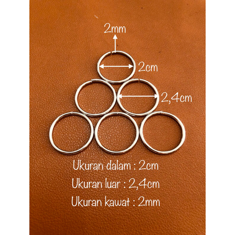 Jual ring bulat besi 2cm / ring o besi 20mm / ring besi / o 2 - 20 ...