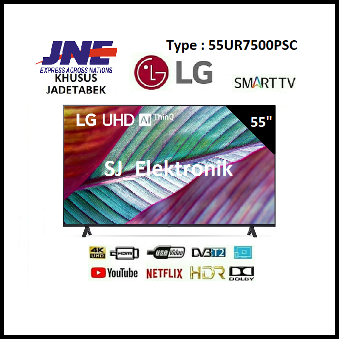Jual LED TV LG 55 Inch 55UR7500PSC - 55UR7500 Real 4K Smart UHD TV | Shopee Indonesia