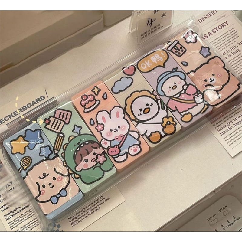 Jual 6 Pcs Tipe-x Correction Pen DIY dengan Free Sticker Warna Pastel ...