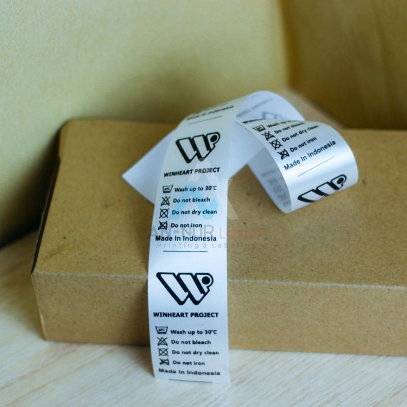 Jual Label baju satin custom design (Min 2000pcs) Label printing ...