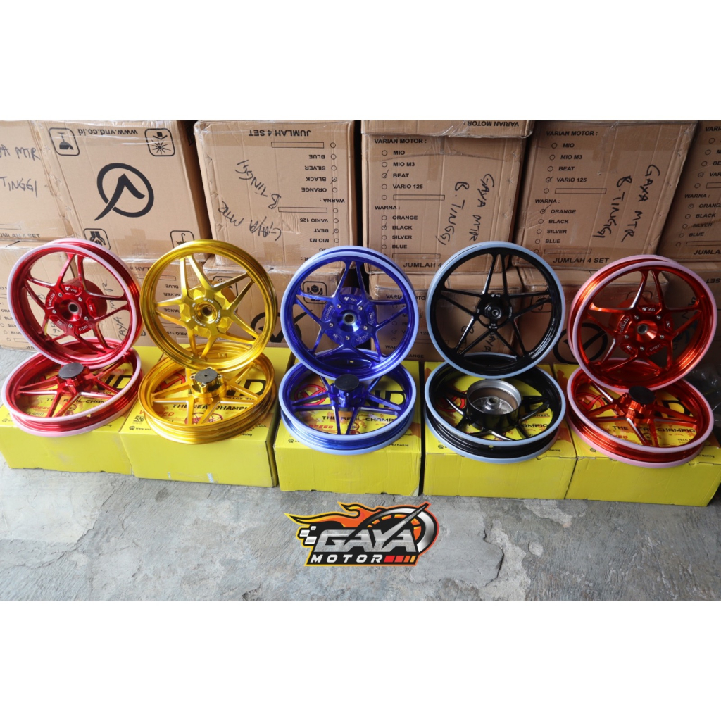 Jual New Velg VND V Speed Gen 1 dan Gen 2 model Star untuk Beat/Scoopy/Genio/Vario.125/150/Mio ...