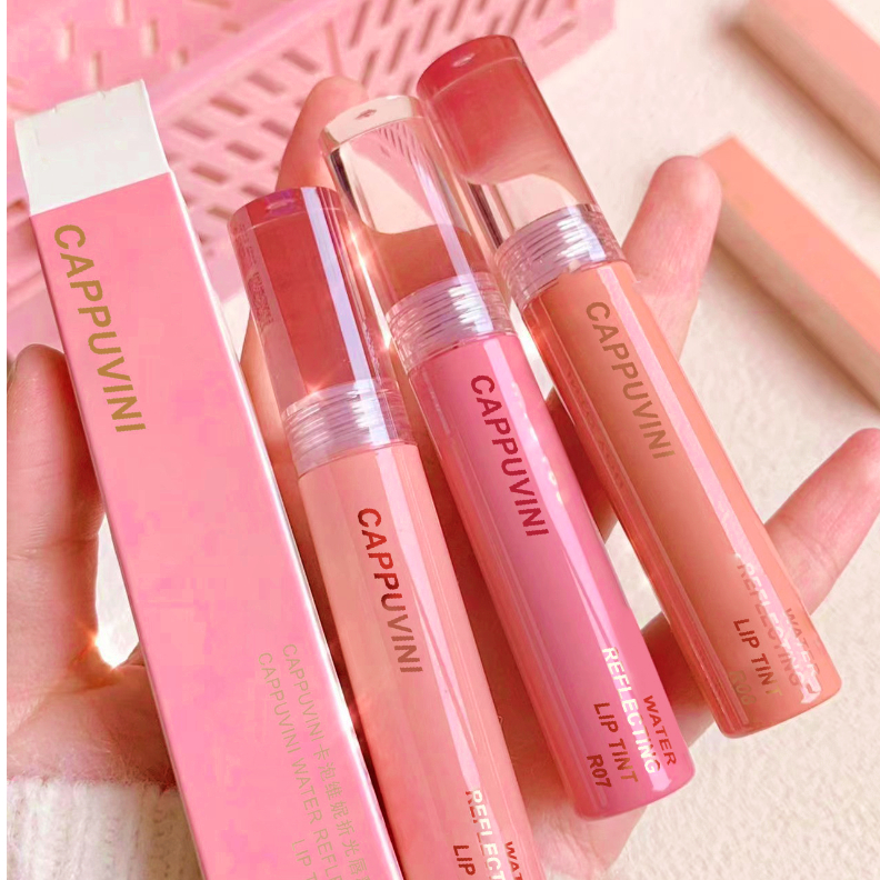 Jual CAPPUVINI Lip Gloss Water Reflecting Lipstik Lasting Glossy Tint ...