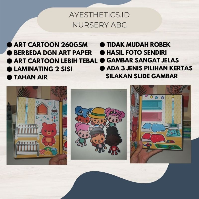 Jual TOCA BOCA WORLD BOOK NURSERY ABC / SANGAT TEBAL ART KARTON 260GSM ...