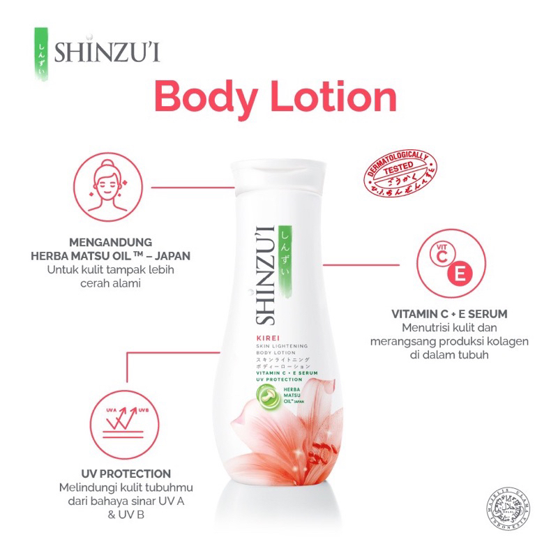 Jual Shinzui Skin lightening Body Lotion 100ml dan 210ml | Shopee Indonesia