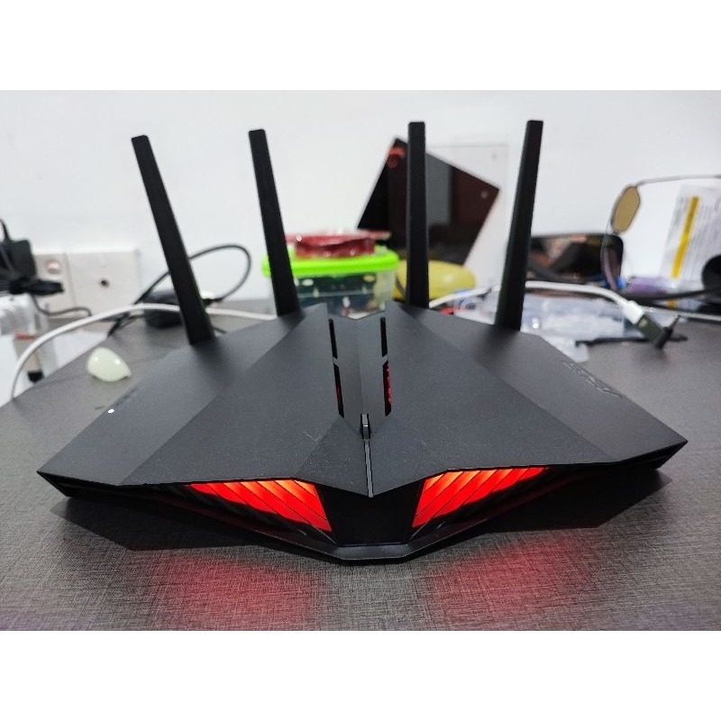 Jual Asus RT-AX82U AX5400 Wifi 6 AiMesh Gaming Wireless Router Dual Band - Bekas Mulus | Shopee ...