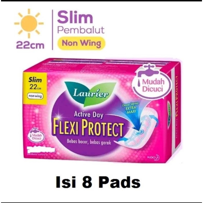 Jual Laurier Flexi Protect Pembalut Wanita Non Wing 22cm isi 8 | Shopee Indonesia