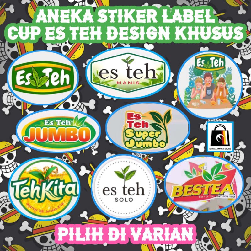 Jual Stiker Label Cup Es Teh Edisi Pertama | Shopee Indonesia
