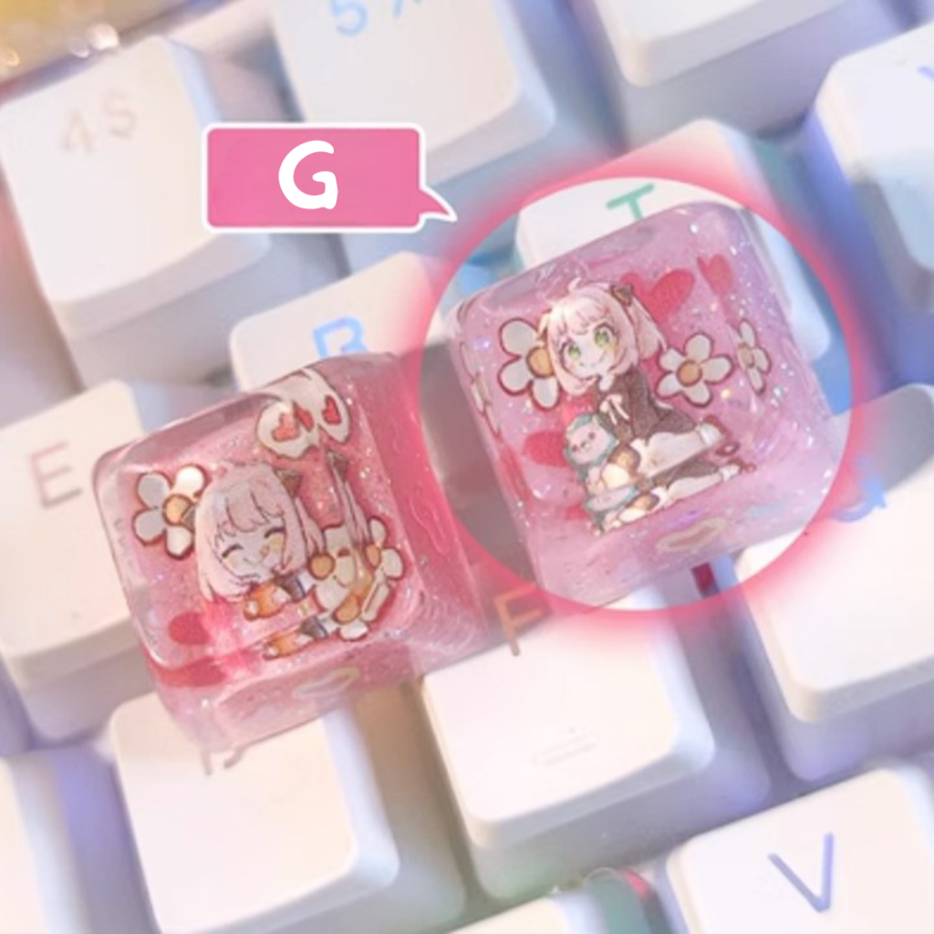 Jual Anya Spy x Family Mechanical Keyboard ; Artisan custom keyboard ...