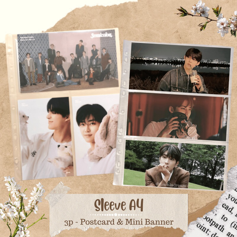 Jual Postcard/ Mini Banner Sleeve (3P) untuk Binder ukuran A4 2/3/4 ...