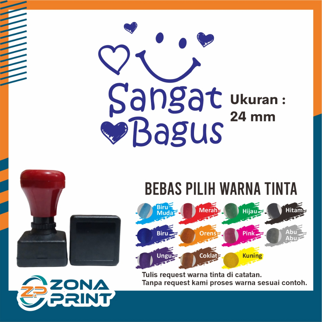 Jual Stempel penilaian siswa / stempel reward / stempel guru TK, SD ...